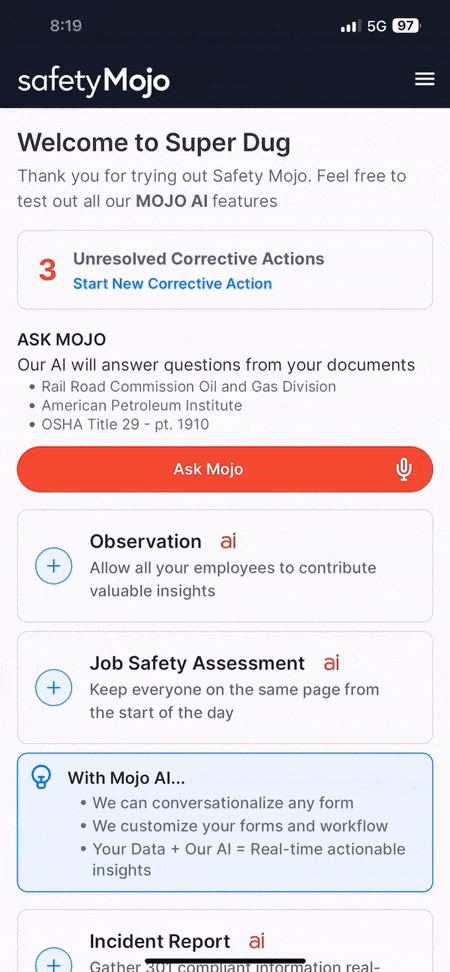 AI-powered Safety Management Software